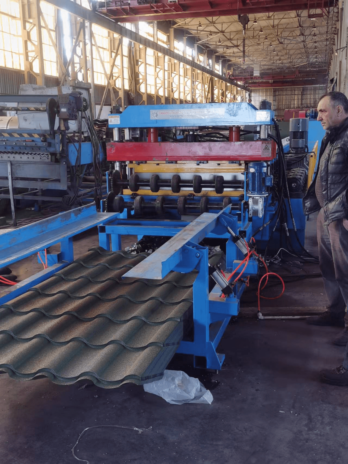 Our glazed roofing sheet machine successfully manufactured beautiful ...