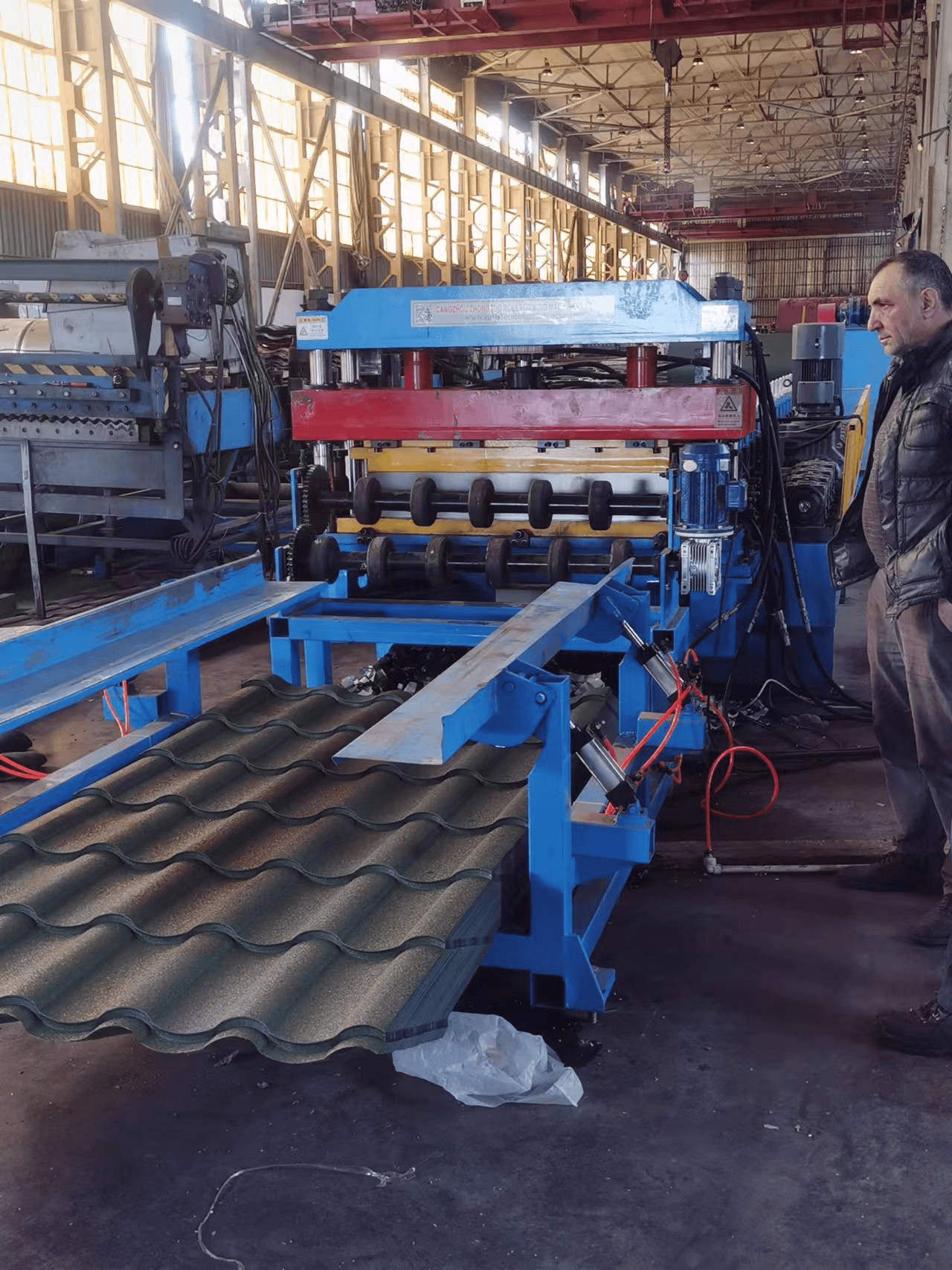 Our glazed roofing sheet machine successfully manufactured beautiful ...